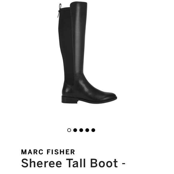 Marc Fisher | Shoes | Black Tall Boot | Poshmark